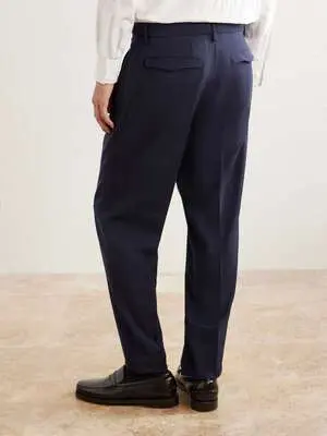 Barena Venezia Straight-leg Pleated Virgin Wool Suit Trousers