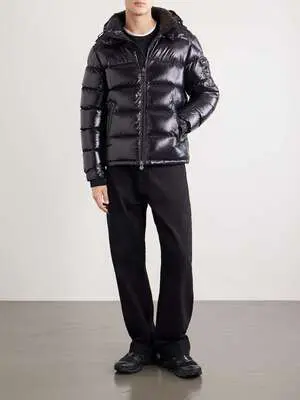 Moncler Maya Quilted Shell Down Jacket - Black