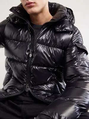 Moncler Maya Quilted Shell Down Jacket - Black
