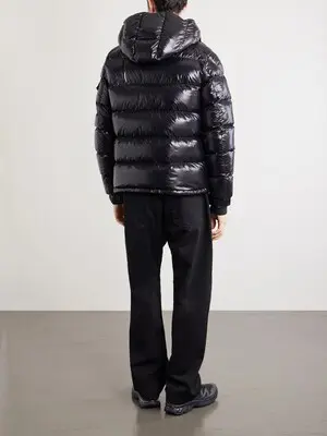 Moncler Maya Quilted Shell Down Jacket - Black