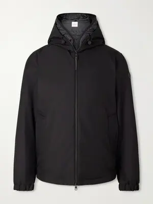 Moncler Shell-trimmed Twill Down Jacket - Black