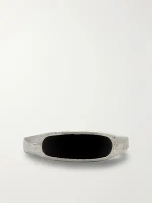 FOUNDWELL Vintage Sterling Onyx Ring