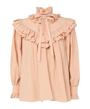 Chloé Blouse With Ruffles - Nude