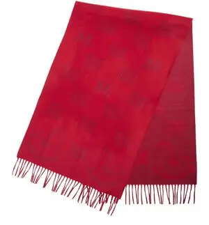 Max Mara Scarf With M Print - Red
