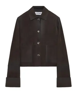 Loewe Suede Jacket - Black