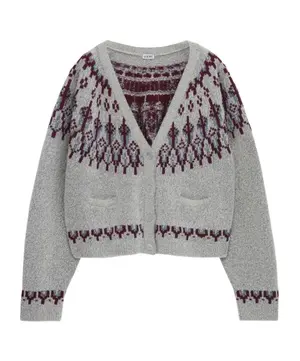 Loewe Cardigan In Wool Blend - Gray
