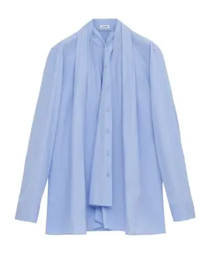 Loewe Long-sleeved Cotton Shirt - Blue