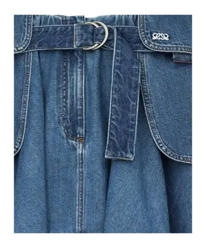 Loewe Denim Cargo Skirt