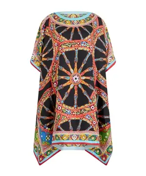 Dolce & Gabbana Dolce Gabbana Carretto-printed Kaftan Dress - Multi-color