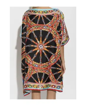 Dolce & Gabbana Dolce Gabbana Carretto-printed Kaftan Dress