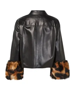 Loewe Turn-up Jacket In Nappa Lambskin