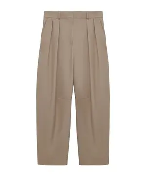 Loewe Pleated Casual Pants - Nude