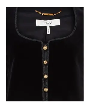 Chloé Velvet Cropped Jacket
