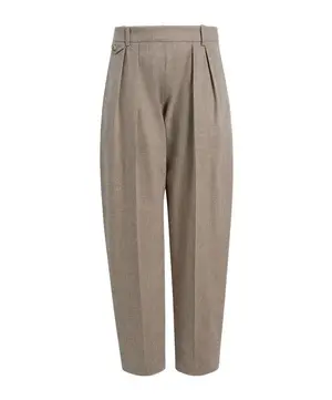 Khaite Pleated Casual Pants - Nude