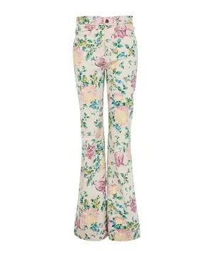 Chloé High-waisted Casual Pants - White