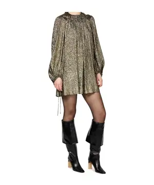 Chloé Metallic Mini Dress