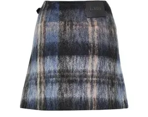 Loewe Plaid Pattern Mini Skirt