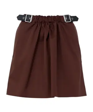 Loewe Belted Mini Skirt - Red