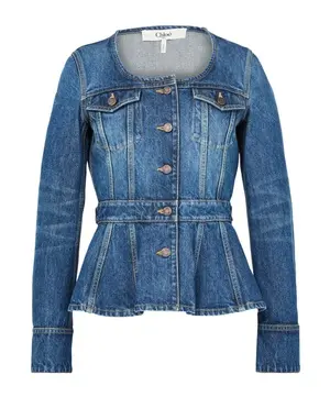 Chloé Button-down Denim Jacket - Blue