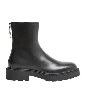 THE ROW Nobilis Leather Ankle Boots