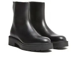THE ROW Nobilis Leather Ankle Boots