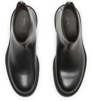 THE ROW Nobilis Leather Ankle Boots