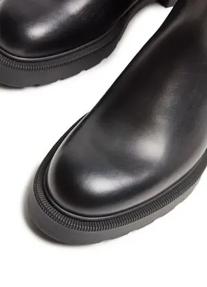 THE ROW Nobilis Leather Ankle Boots