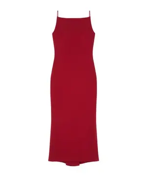 Givenchy Spaghetti Strap Mid-length Dress - Red