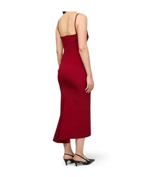 Givenchy Spaghetti Strap Mid-length Dress - Red