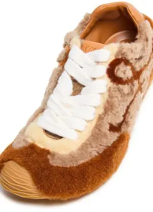 Loewe Ballet Runner 2.0 In Shearling Sneakers