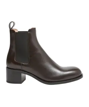 THE ROW Nobilis Chelsea Boots In Leather - Black