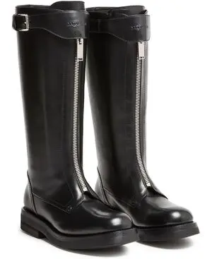 Alexander McQueen Round-toe Over-the-knee Boots