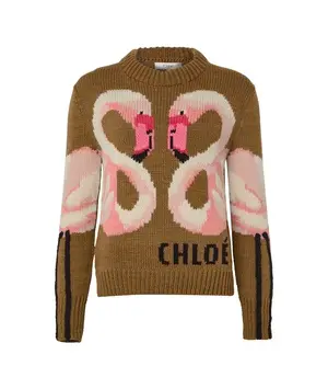 Chloé Logo Sweater - Brown