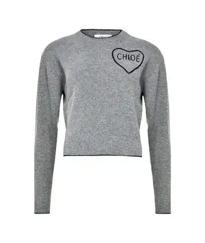 Chloé Logo Sweater - Gray