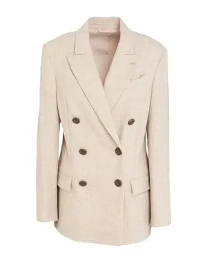 Brunello Cucinelli Double-breasted Virgin Wool And Cashmere Blazer