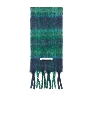 Acne Studios Mohair Scarves - Blue