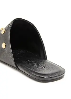 Chloé Studded Leather Mules
