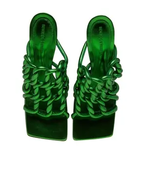 Bottega Veneta Square-headed High-heeled Sandals