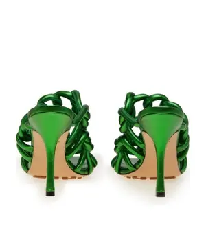 Bottega Veneta Square-headed High-heeled Sandals