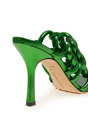Bottega Veneta Square-headed High-heeled Sandals