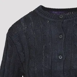 Ralph Lauren Cable Knit Cropped Cardigan