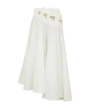 Zimmermann Applique Maxi Skirt - White