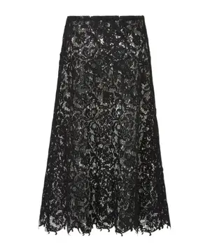 Fendi Macrame Lace A-line Skirt