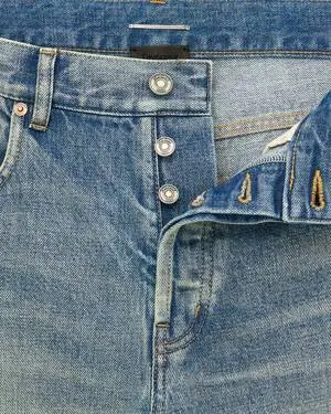 Saint Laurent Tapered Mid Rise Jeans