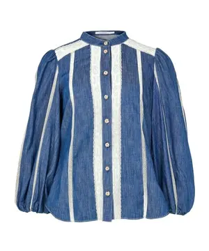 Zimmermann Awaken Denim Shirt - Blue