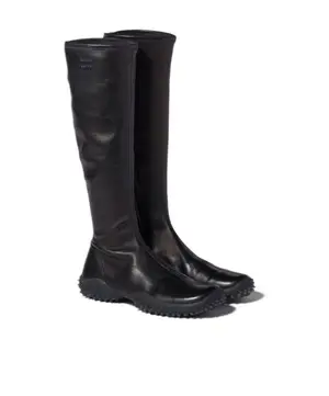 Miu Miu Logo Boots - Black