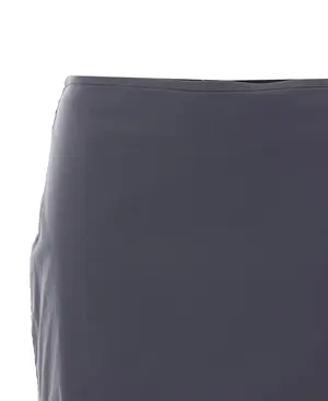 Miu Miu Stretch Poplin Skirt - Gray