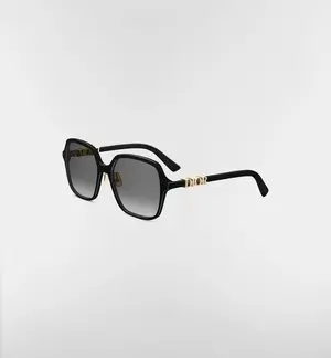 Dior Full Rimmed Sunglasses With Gold Tone Embellishments