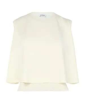 Loewe Sleeveless Knit Sweater - White