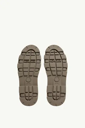 Moncler Vera High Suede Shearling Lace-up Boots